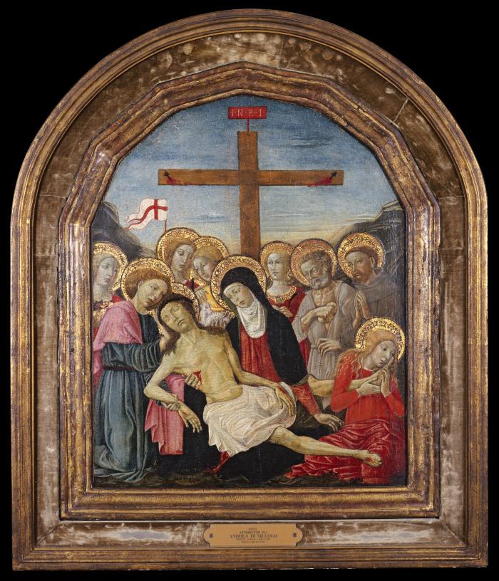 Kress Collection Digital Archive : Art Object : The Lamentation Over the Dead Christ with Saints ...